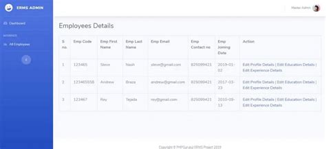 Employee Management System Source Code In Php Otwcam
