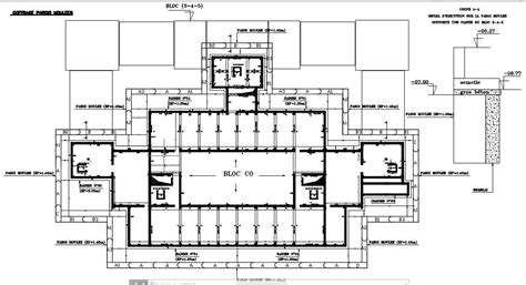 Section On Molded Wall And Foundations Of The Block 3 4 5 Design In