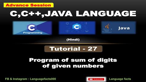 Part27 Sum Of Digits Of Given Number In C 🤔programming In C Viral