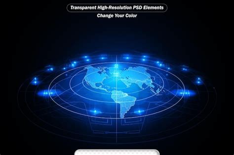 Premium Psd Global Network Connection World Map Abstract Technology Background