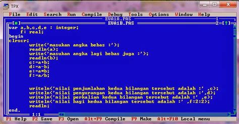 membuat program aritmatika dengan pascal teknologi internet dan komputer