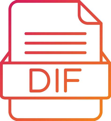 dif file format icon 29149251 vector art at vecteezy