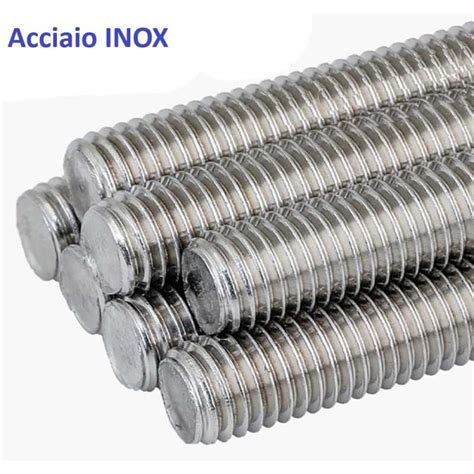 Barra Filettata In Acciaio Inox Aisi 304 Din 976 M12 Lunghezza 1 M