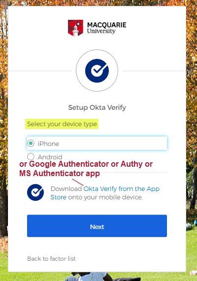 Multifactor Authentication Macquarie University Sydney