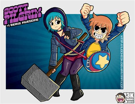 Artstation Scott Pilgrim And Ramona Flowers