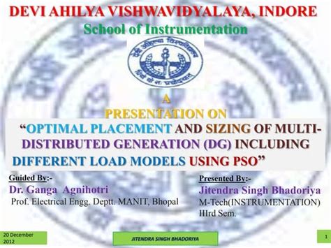 optimal placement and sizing of multi ppt