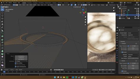 edit mode acts out and creates projections instead of the intended