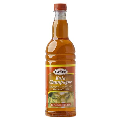 Grace Kola Champagne Syrup 255 Fl Oz Bottle