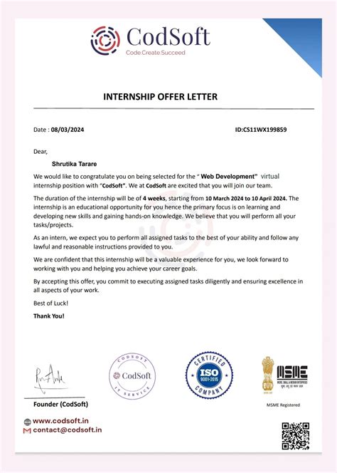 Codsoft Webdevelopment Webdesign Shrutika Tarare