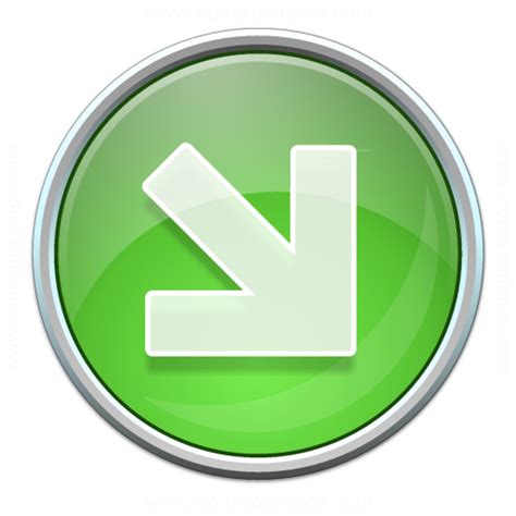 IconExperience V Collection Nav Down Right Green Icon
