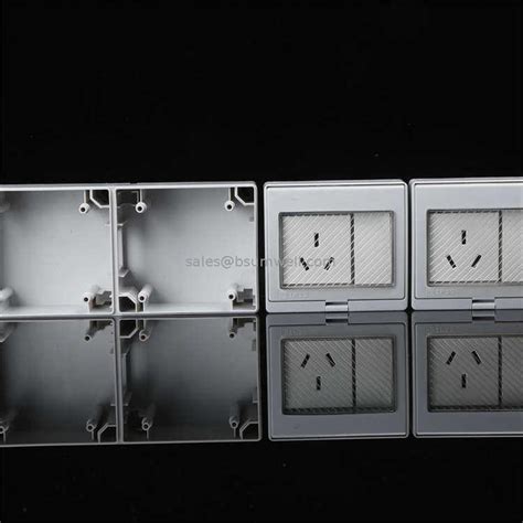 Outdoor 2 Gang Switch 2 Gang Socket Weatherproof Ip55 Electric Plug