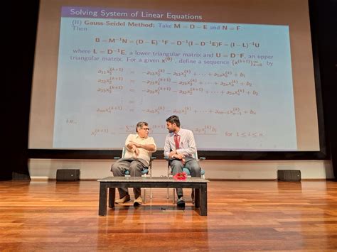 guest lecture on numerical methods for solving linear equations mvjce