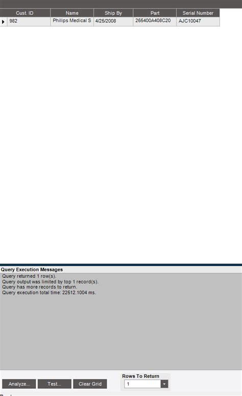 Baq Severity Error Text Bad Sql Statement Kinetic Erp Epicor