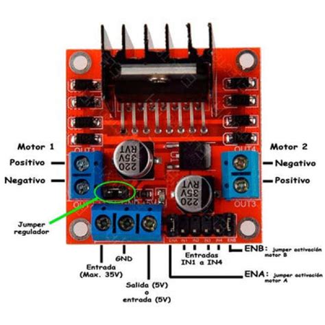 Módulo Puente H L298 Motor Driver Sieeg Ingeniería
