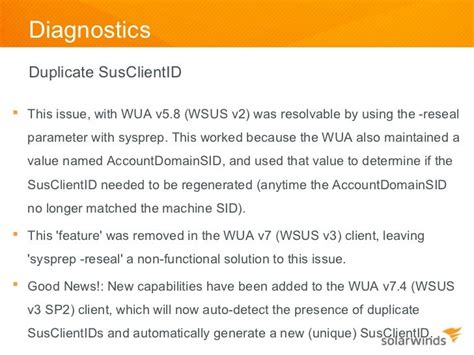 Common Wsus Issues In Deployment Operations And Diagnostics