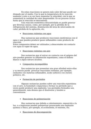 Reacciones Químicas Explosivas Pdf