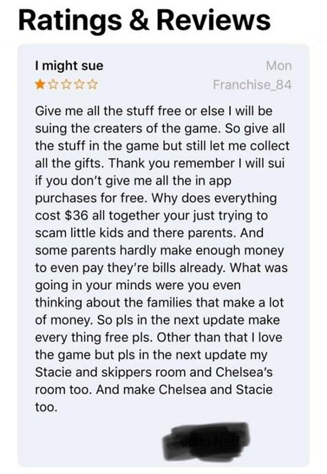 20 times an entitled customer left a ridiculous review for absurd