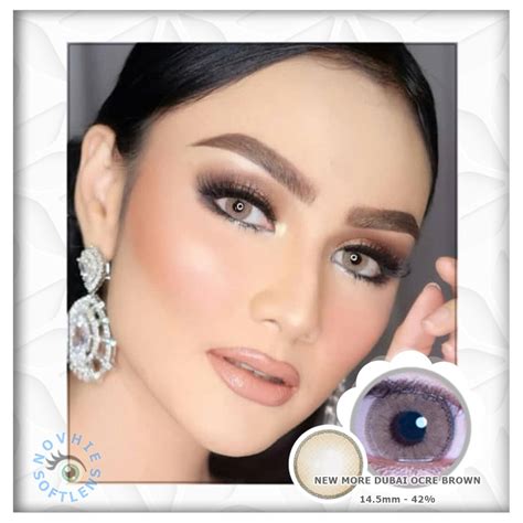 Jual Softlens New More Dubai By Ctk Galaxy Greycrystal Greyocre Brown