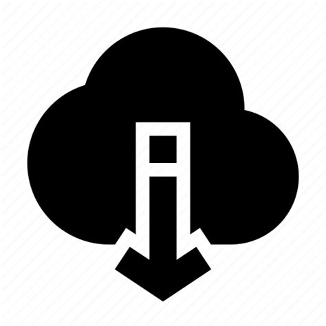 arrow cloud computing download downloading icloud icon