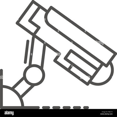 Outdoor Security Camera Icon Outline Style Stock Vector Image And Art Alamy