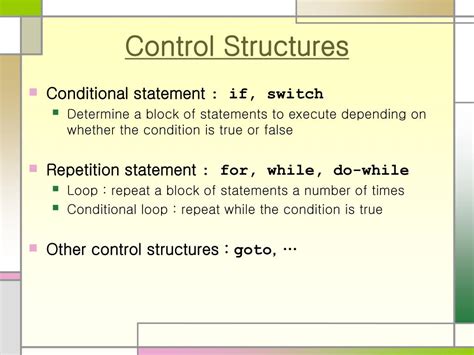 ppt c programming lecture 7 control structures powerpoint