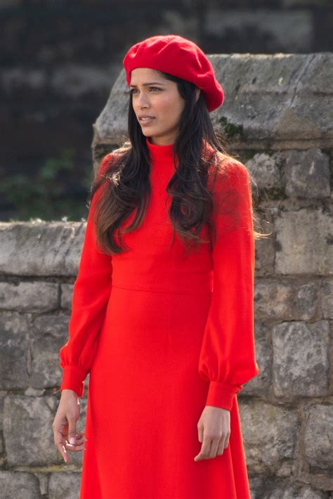 Freida Pinto On The Set Of A Photoshoot In Pimrose Hill 03282019 Hawtcelebs