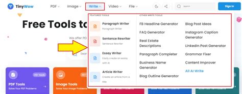 Tinywow Ai Tool Enhances Writing