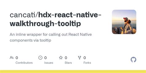 Github Cancatihdx React Native Walkthrough Tooltip An Inline