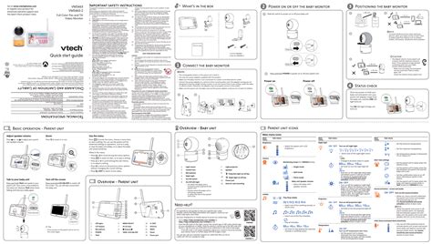 VM X Quick Start Guide Positioning And Setup Instructions VTech Cordless Phones