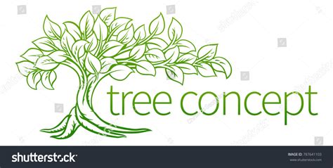 Tree Concept Icon Illustration Roots Stock Illustration 787641103 Shutterstock