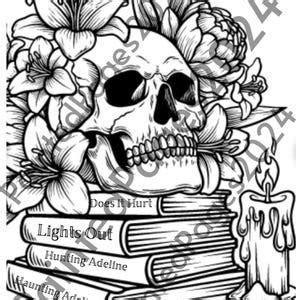 Dark Romance Coloring Pages Book Quotes Book Ts Bookish Merch