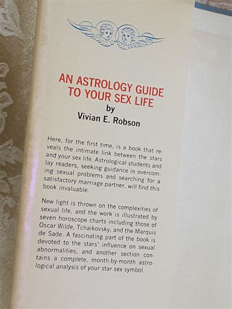 An Astrology Guide To Your Sex Life By Vivian E Robson Hard Cover Book