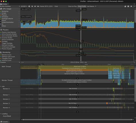 physics simulate spikes taking too much time from frame to frame