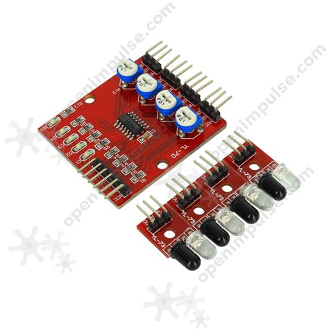 four infrared sensor array for line following robots open impulseopen