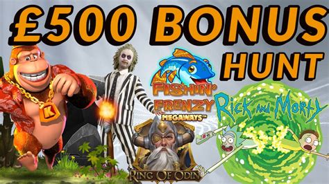 Bonus Hunt £500 Start Giveaway Draws Beetlejuice Megaways Rick