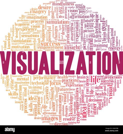 Visualization Vector Illustration Word Cloud Isolated On A White Background Stock Vector Image