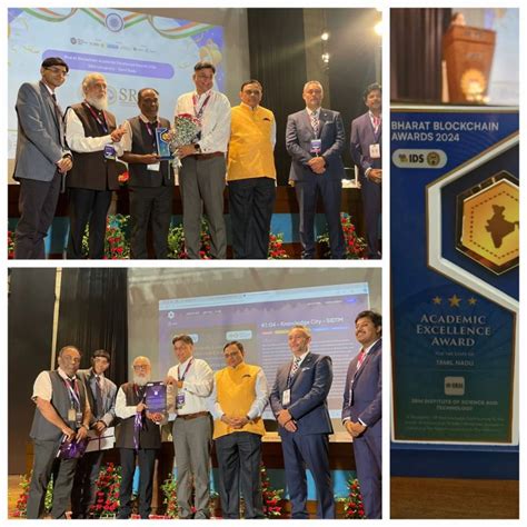 Srmist Dsbs Blockchain Education Research Innovation Bharatblockchainyatra Award Aicte