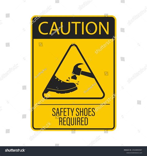 Safety Shoes Sign Over 9940 Royalty Free Licensable Stock