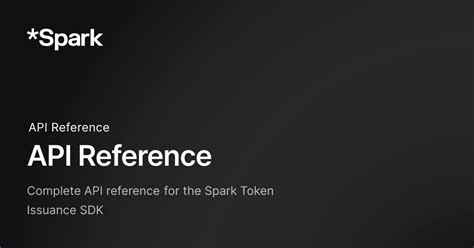 Api Reference Spark