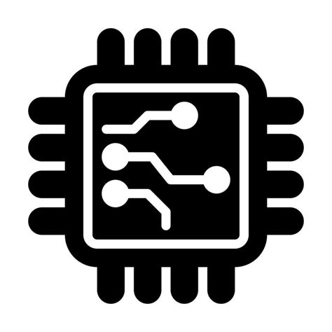 Processor Glyph Icon 26275330 Vector Art At Vecteezy