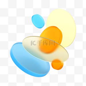 3dc4d立体彩色毛玻璃素材图片免费下载 千库网