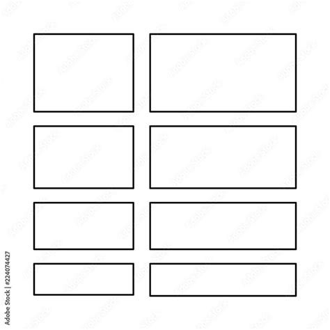 Set Of Rectangle Icon Vector Isolated On White Background For Your Web And Mobile App Design