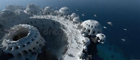 Fossil Shell Structure In Deep Sea Stock Illustration Illustration Of