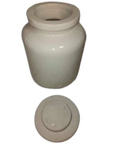 White Ceramic Lid Jar Capacity 4l At Rs 3500piece In Kolkata Id 2849431418597