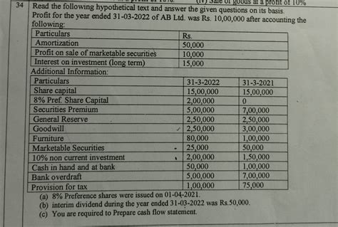 34 Read The Following Hypothetical Text And Answer The Given Questions On