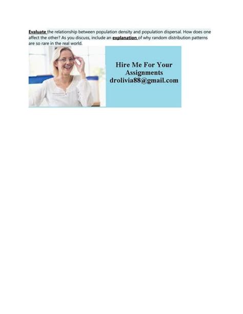 Evaluate The Relationship Between Population Density And Population Dipdf