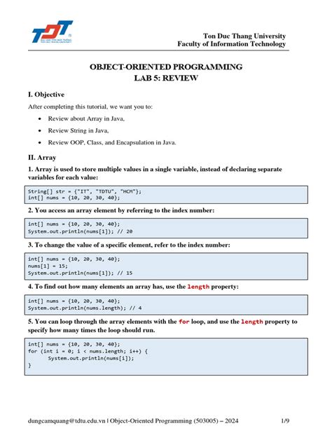 Lab 5 Pdf Method Computer Programming Constructor Object