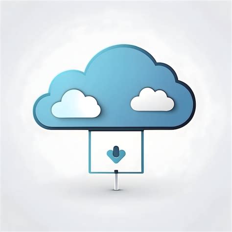 Premium Photo Cloud Computing Icon Cloud Technology Data Storage