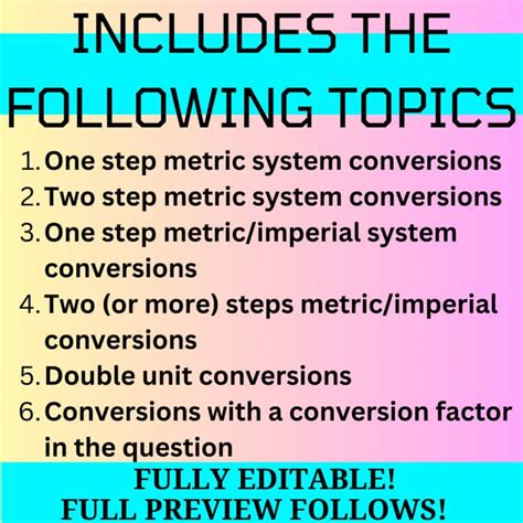 Chemistry Dimensional Analysis Powerpoint Guided Notes Worksheets