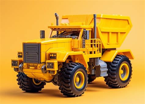 Yellow Background Mining Illustration Premium Ai Generated Image